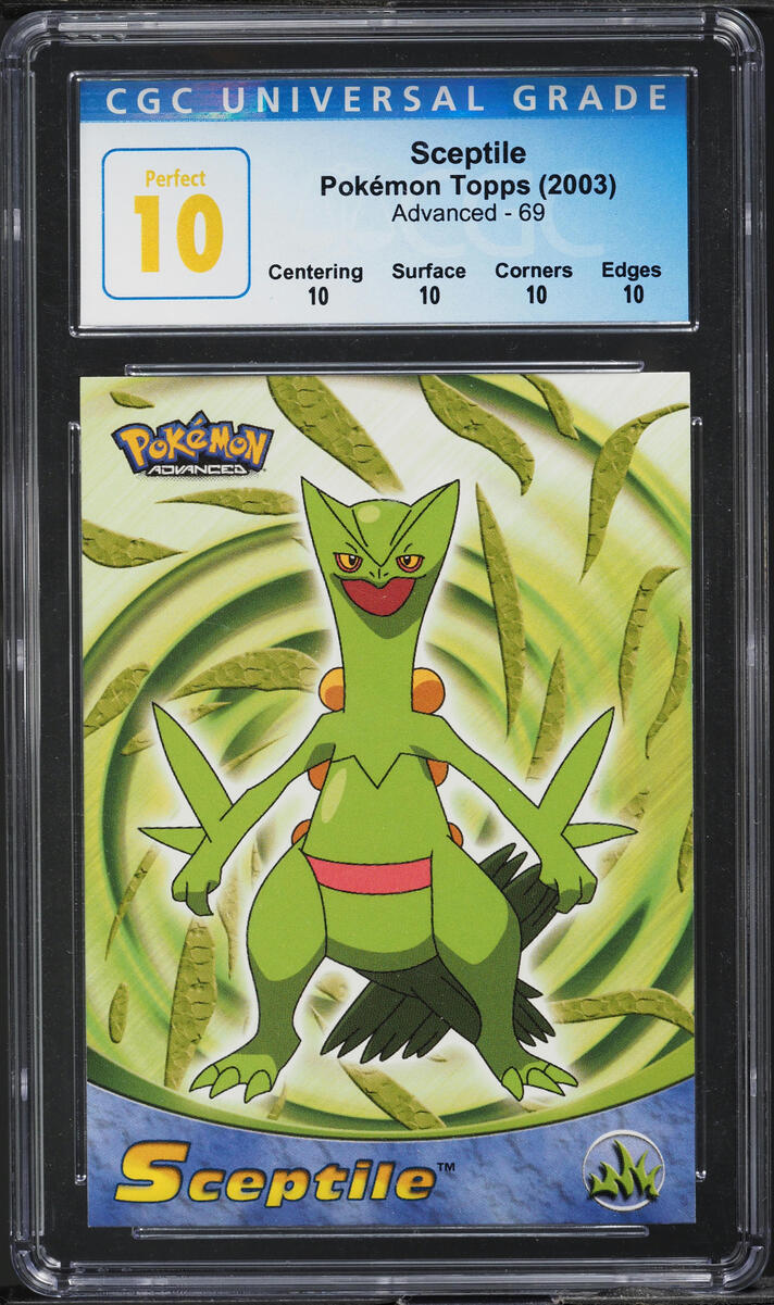 2003 Topps Pokemon Advanced Sceptile #69 CGC 10 PERFECT on Fanatics Collect