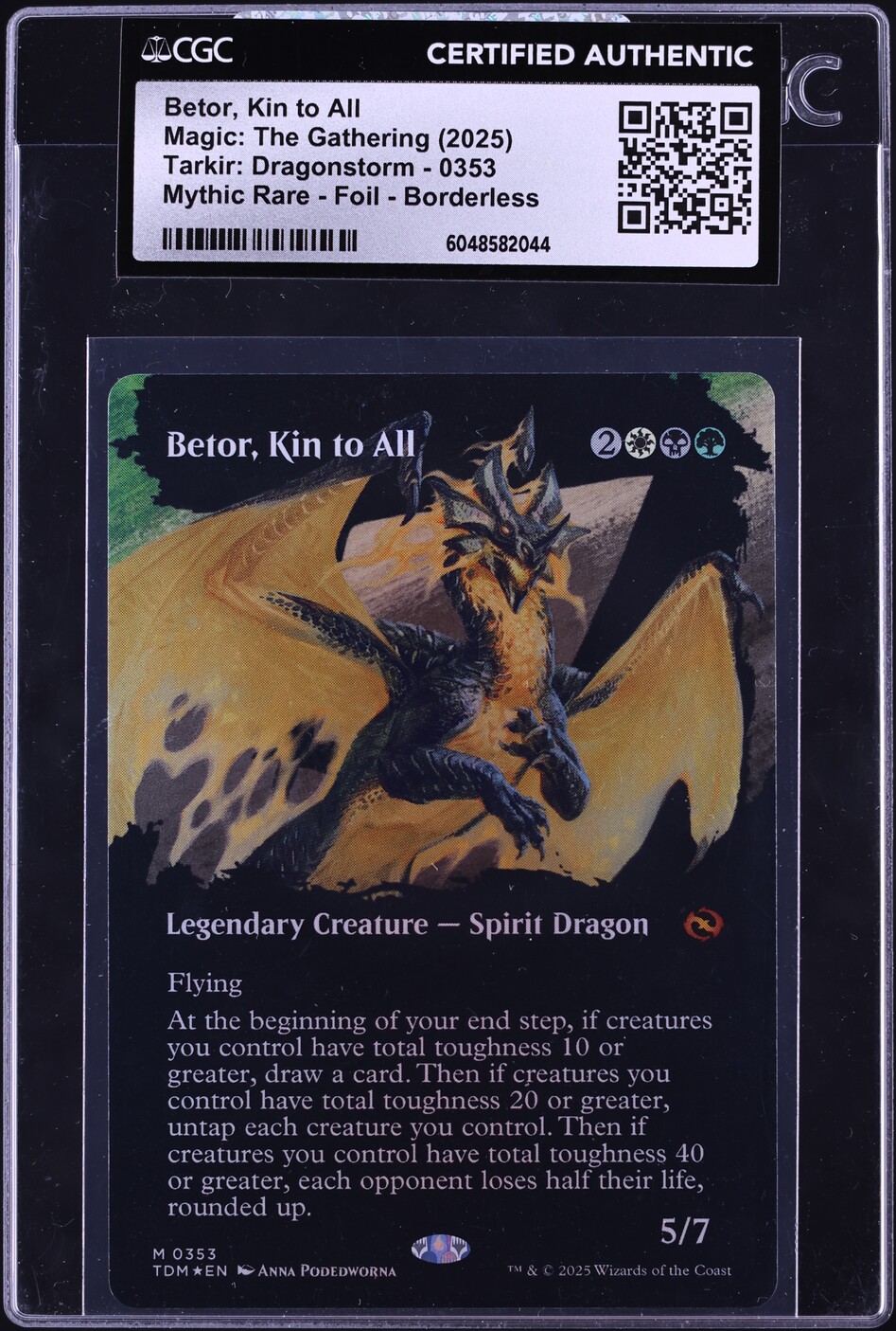 2025 MTG Tarkir: Dragonstorm Foil Borderless Betor, Kin To All #0353 ...