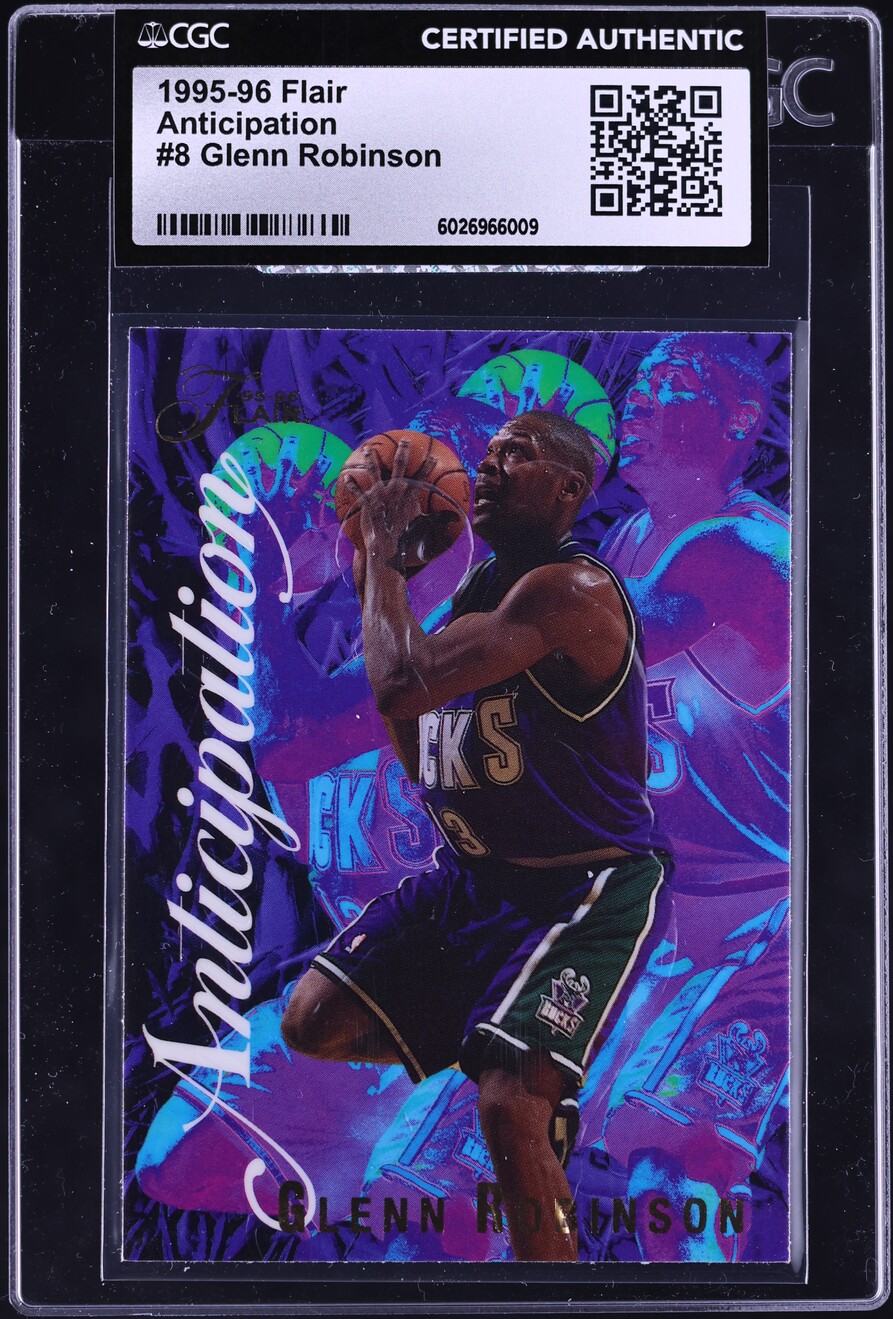1995 Flair Anticipation Glenn Robinson #8 CGC AUTH on Fanatics Collect