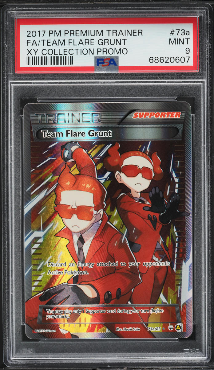 2017 Pokemon Premium Trainer XY Collection Promo Team Flare Grunt #73 ...