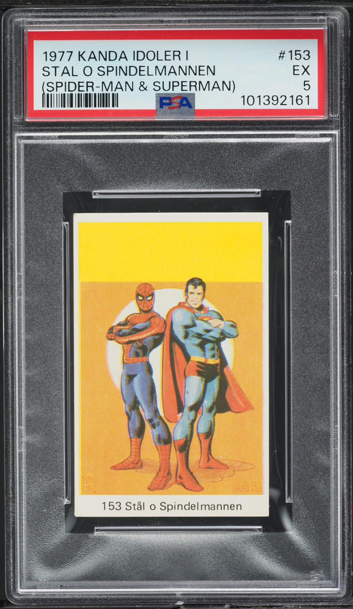 1978 Swedish Samlarsaker Spider-Man & Superman #153 PSA 5 EX on ...