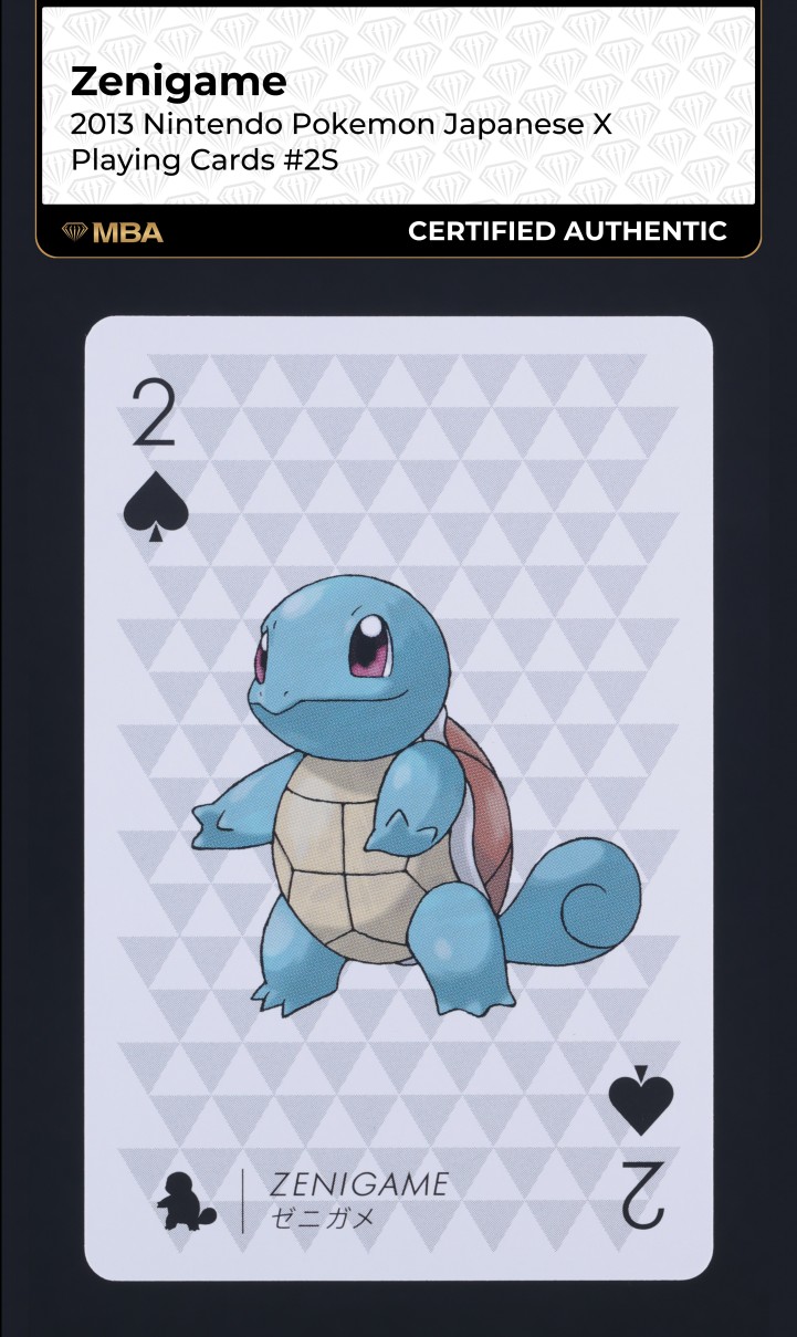 2013 Nintendo Pokemon Japanese X Playing Cards Zenigame #2S MBA AUTH on ...