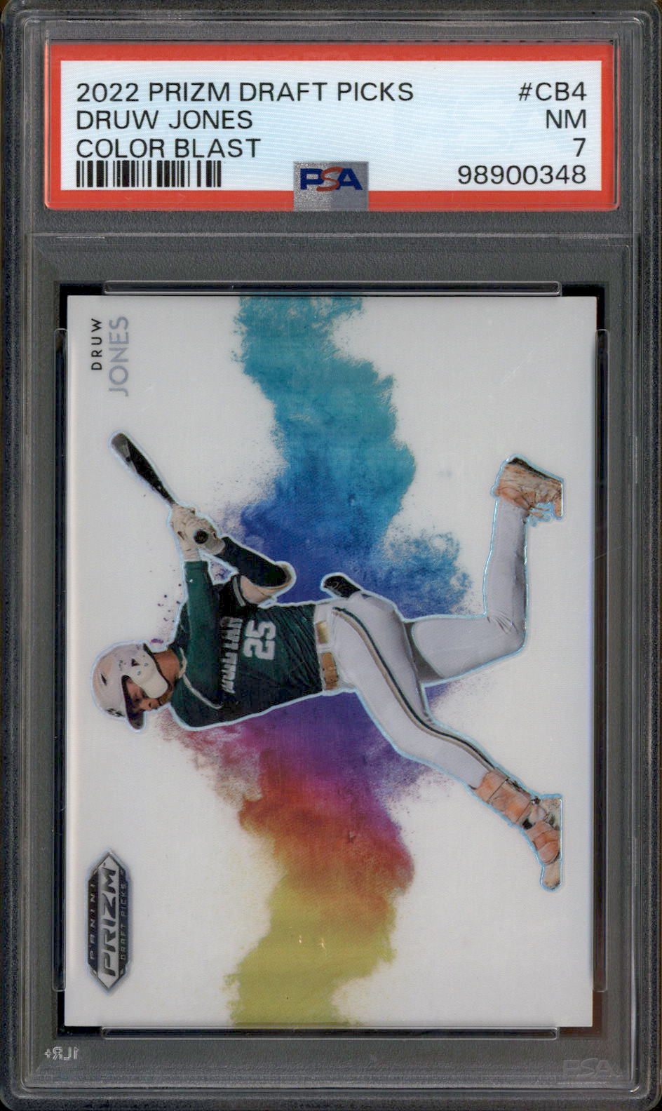 2022 Panini Prizm Draft Picks Color Blast #CB4 Druw Jones PSA 7 on ...