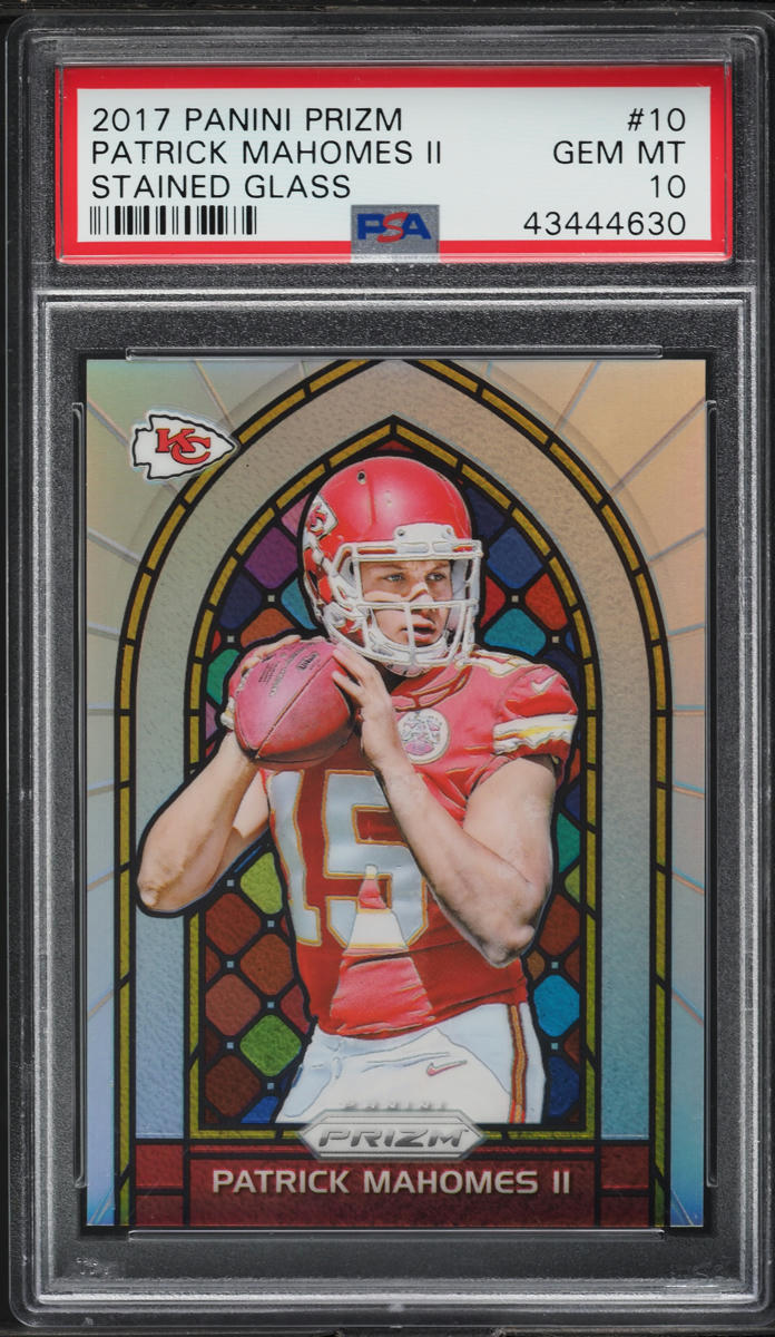 2017 Panini Prizm Stained Glass Patrick Mahomes II ROOKIE #10 PSA 10 ...