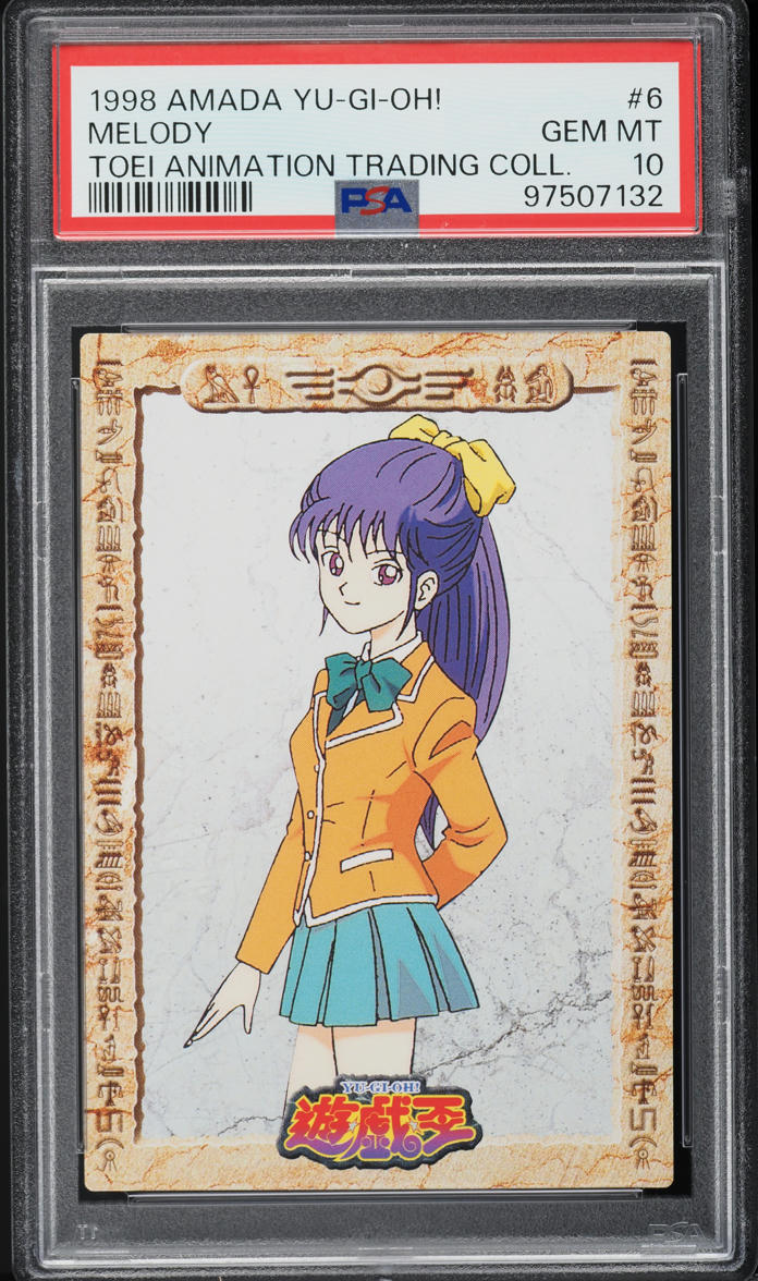 1998 Yu-Gi-Oh! Japanese Amada Toei Animation Melody #6 PSA 10 GEM MINT ...