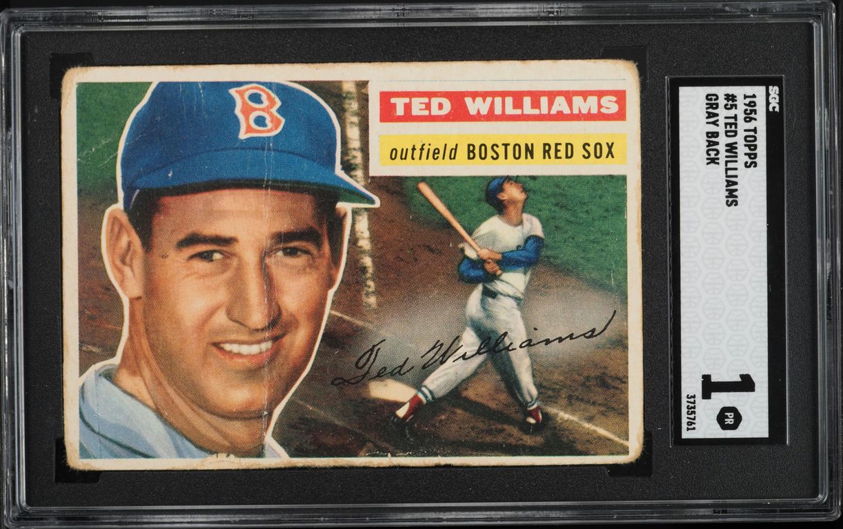 1956 Topps Ted Williams #5 SGC 1 PR on Fanatics Collect