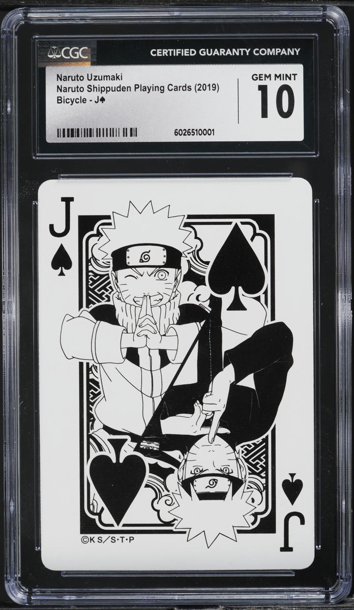 2019 Playing Cards Naruto Shippuden Playing Cards Naruto Uzumaki #J CGC ...