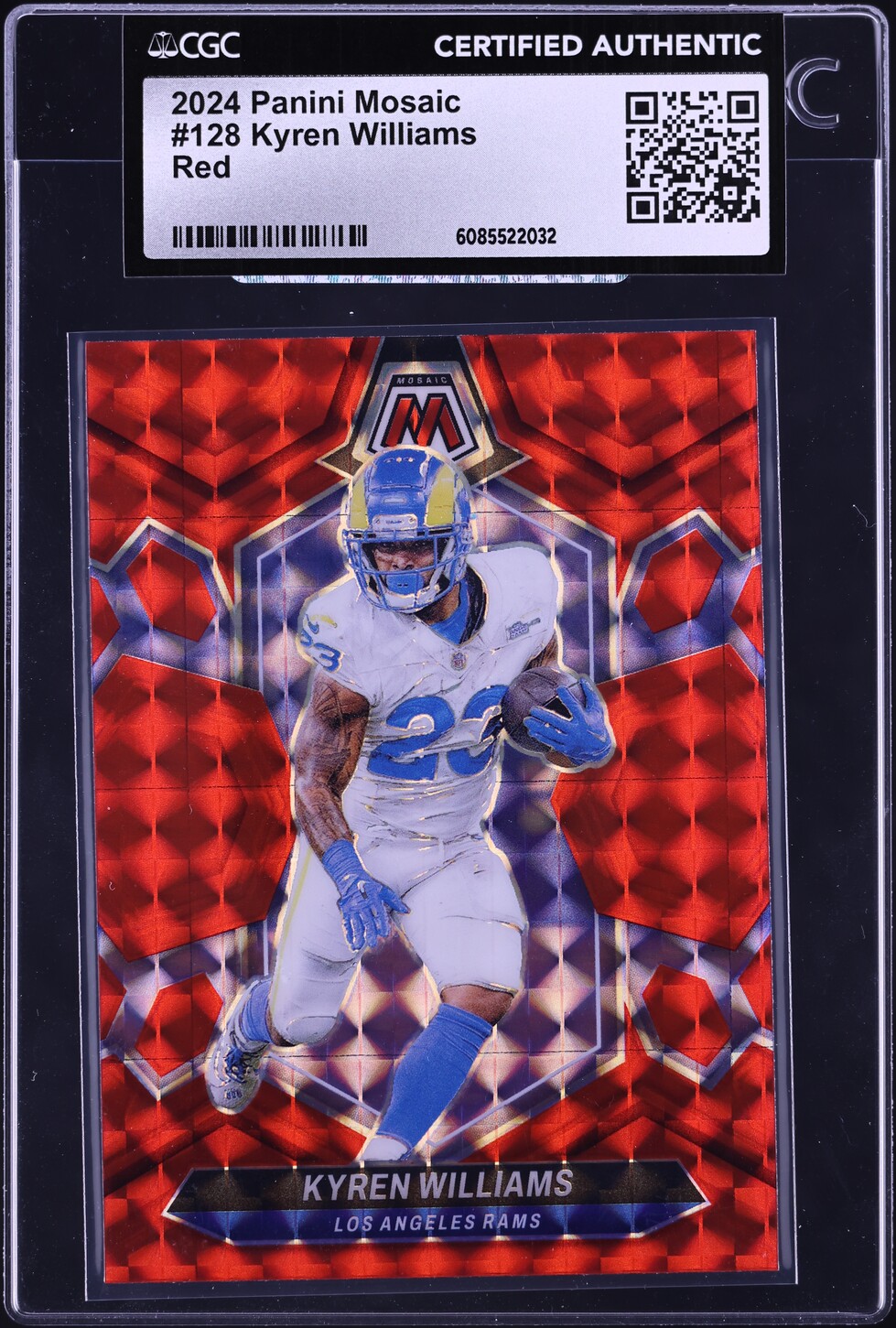 2024 Panini Mosaic Red Kyren Williams #128 CGC AUTH on Fanatics Collect