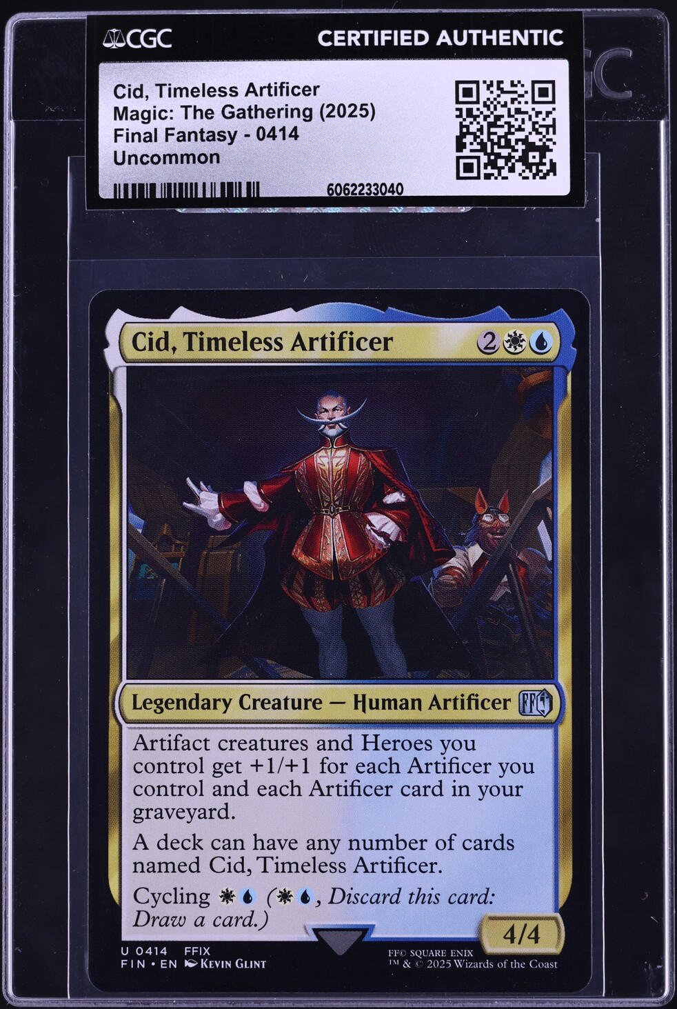 2025 Magic The Gathering MTG Final Fantasy Cid, Timeless Artificer CGC ...