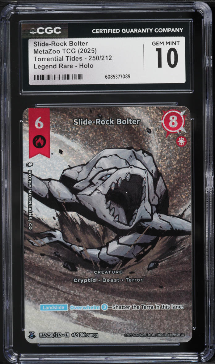 2025 MetaZoo TCG Torrential Tides Legend Rare Slide-Rock Bolter #250 ...
