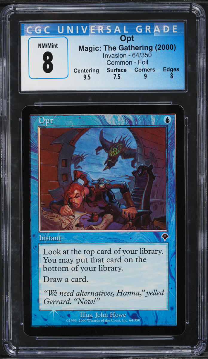 2000 Magic The Gathering MTG Invasion Foil Opt #64 CGC 8 NM-MT on ...
