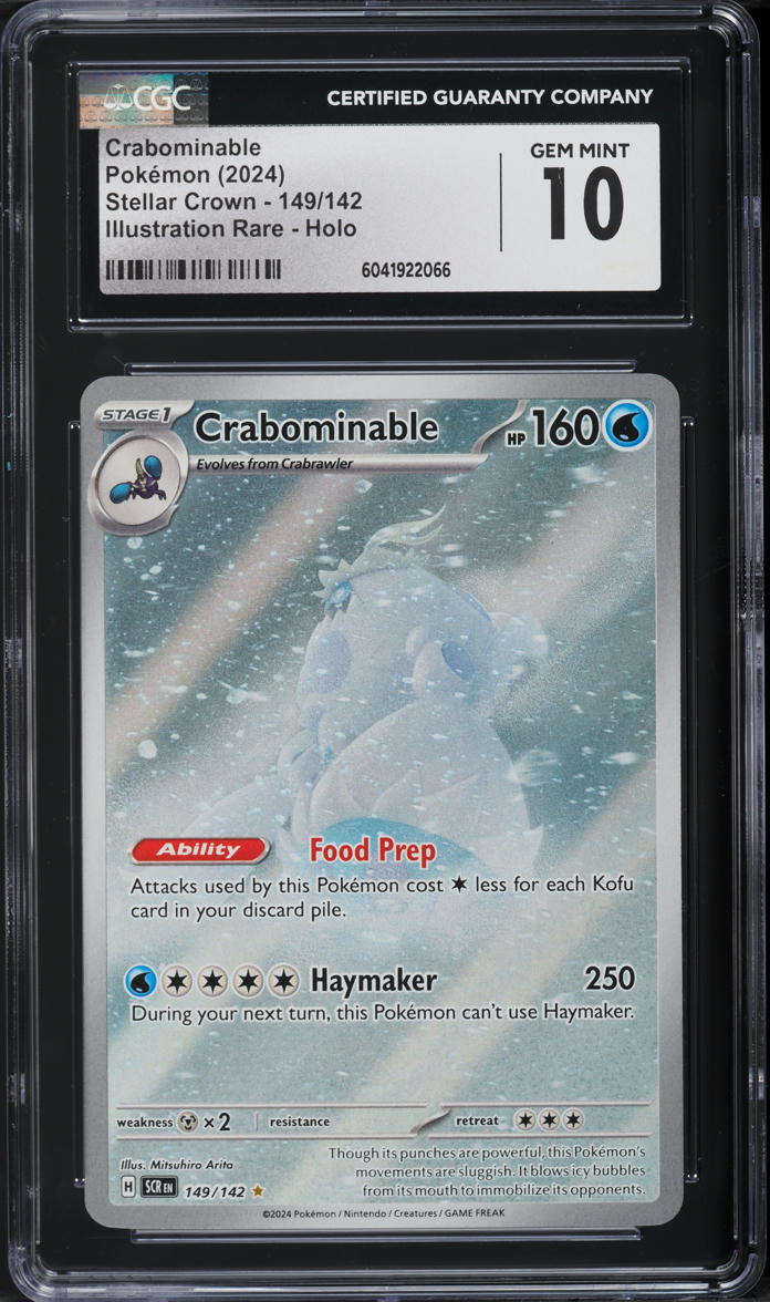 2024 Pokemon Scarlet & Violet Stellar Crown IR Crabominable #149 CGC 10 GEM MINT on Fanatics Collect