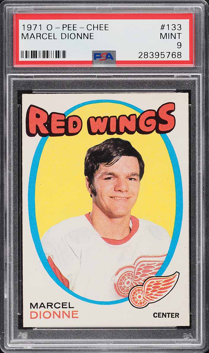 1971 O-Pee-Chee Hockey Marcel Dionne ROOKIE #133 PSA 9 MINT on Fanatics ...