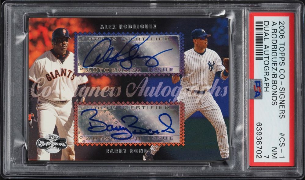 2006 Topps Co-Signers Dual Alex Rodriguez Barry Bonds AUTO /25 #CS-1 ...