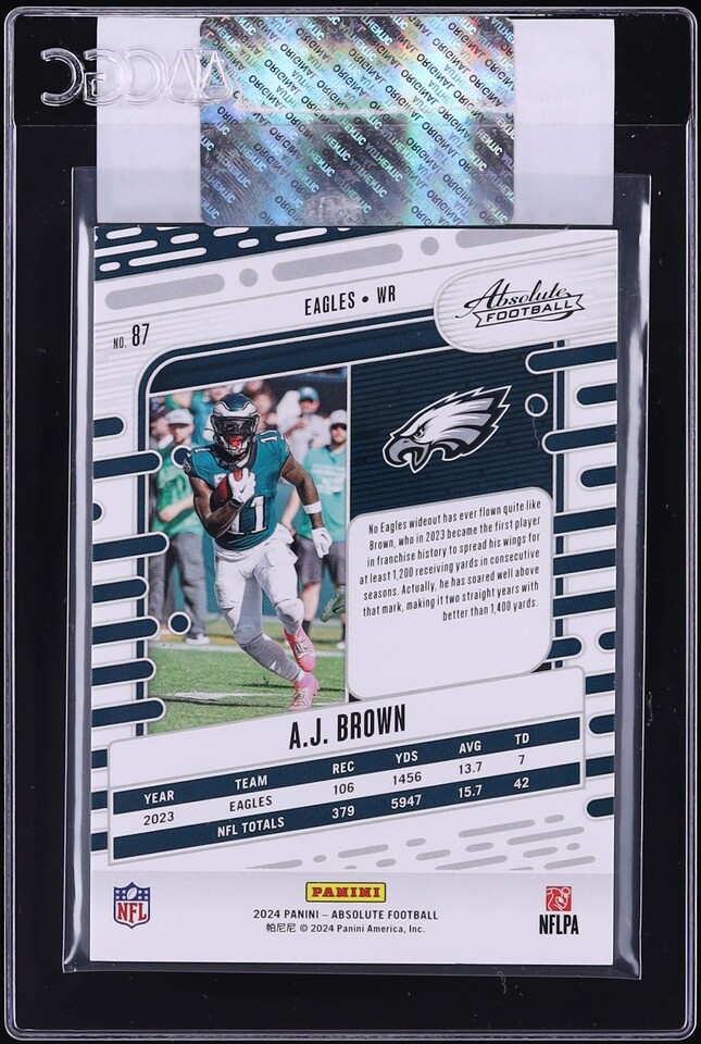 2024 Absolute Spectrum A.J. Brown #87 CGC AUTH on Fanatics Collect