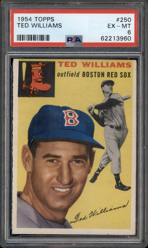 1954 Topps #250 Ted Williams PSA 6 on Fanatics Collect