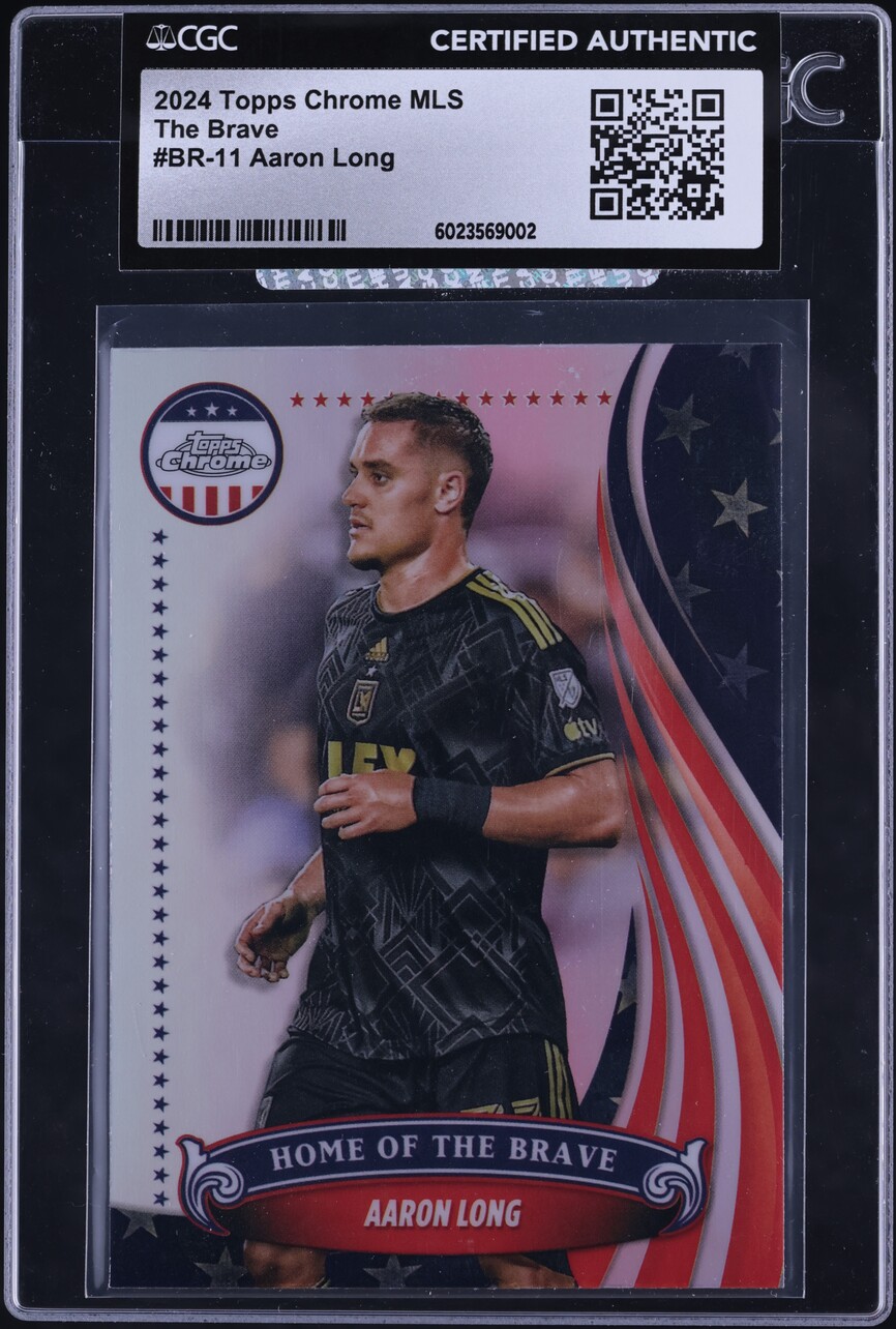 2024 Topps Chrome MLS The Brave Aaron Long #BR-11 CGC AUTH on Fanatics Collect