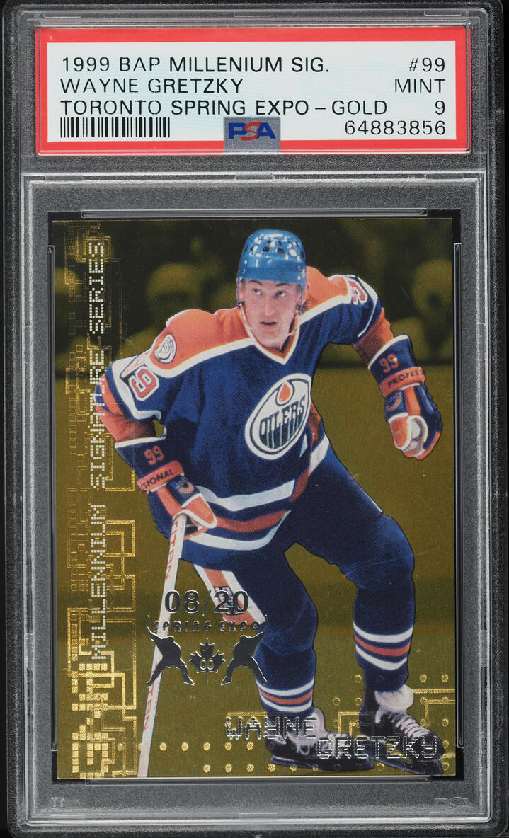 1999 Bap Millennium Toronto Spring Expo Gold Wayne Gretzky /20 #99 PSA 9 MINT on Fanatics Collect