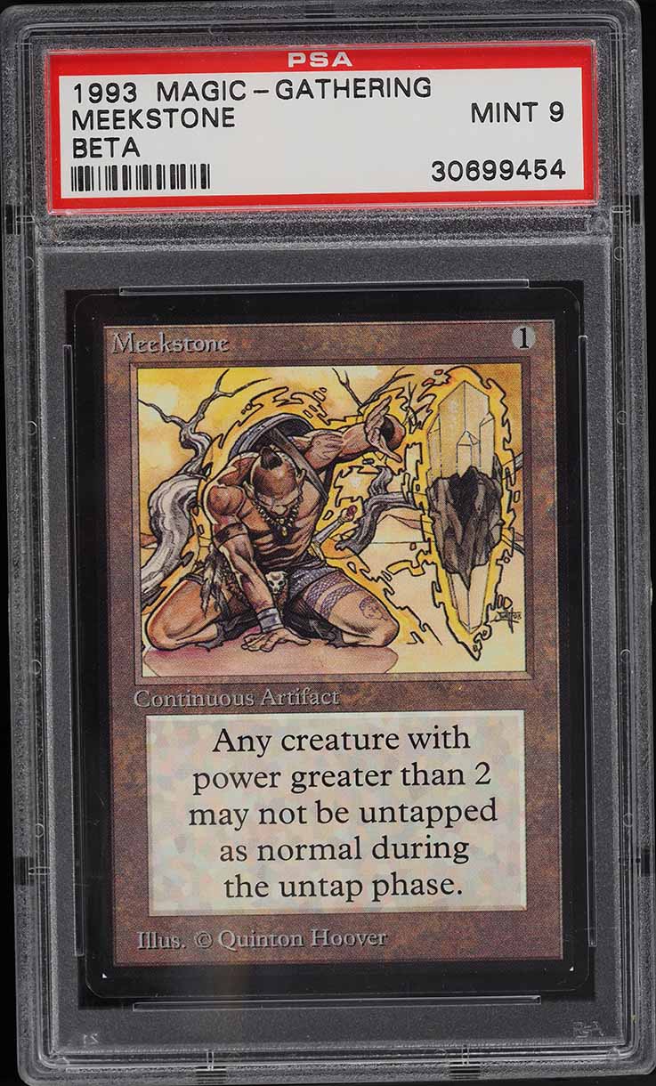 1993 Magic The Gathering MTG Beta Meekstone PSA 9 MINT on Fanatics Collect