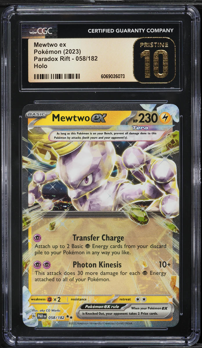 2023 Pokemon Scarlet & Violet Paradox Rift Mewtwo ex #58 CGC 10 ...