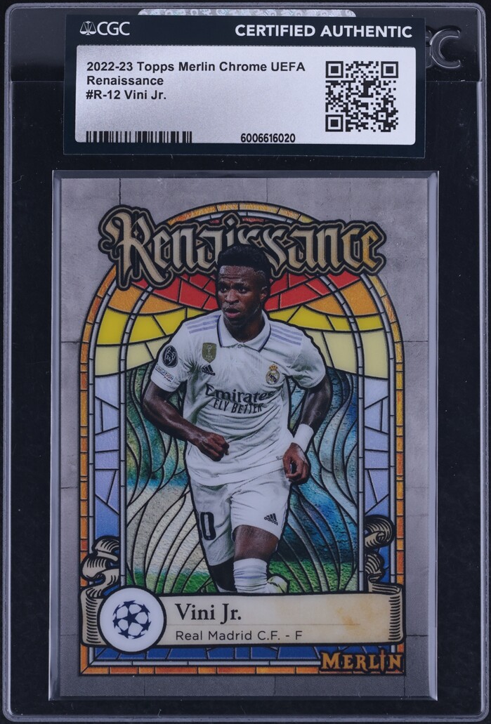 2022 Topps Merlin Chrome UEFA Renaissance Vinicius Jr. #R-12 CGC AUTH ...