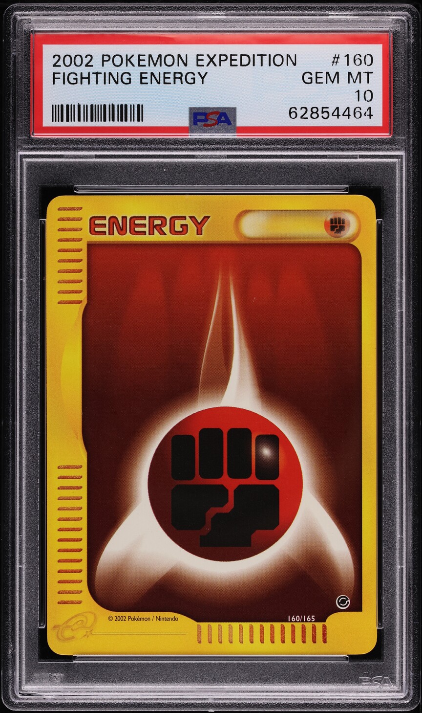 2002 Pokemon Expedition Fighting Energy #160 PSA 10 GEM MINT on ...