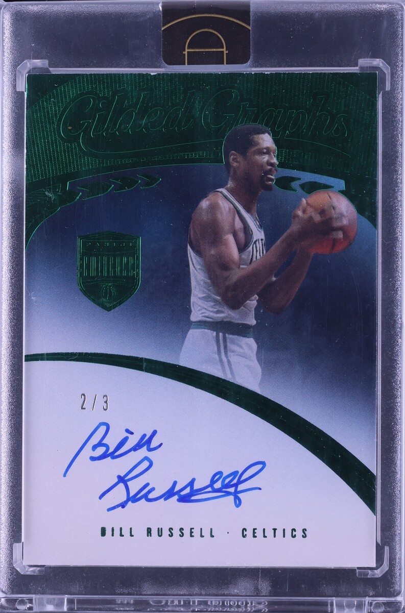 2019 Panini Eminence Gilded Graphs Green Bill Russell AUTO /3 #GG-BRS ...
