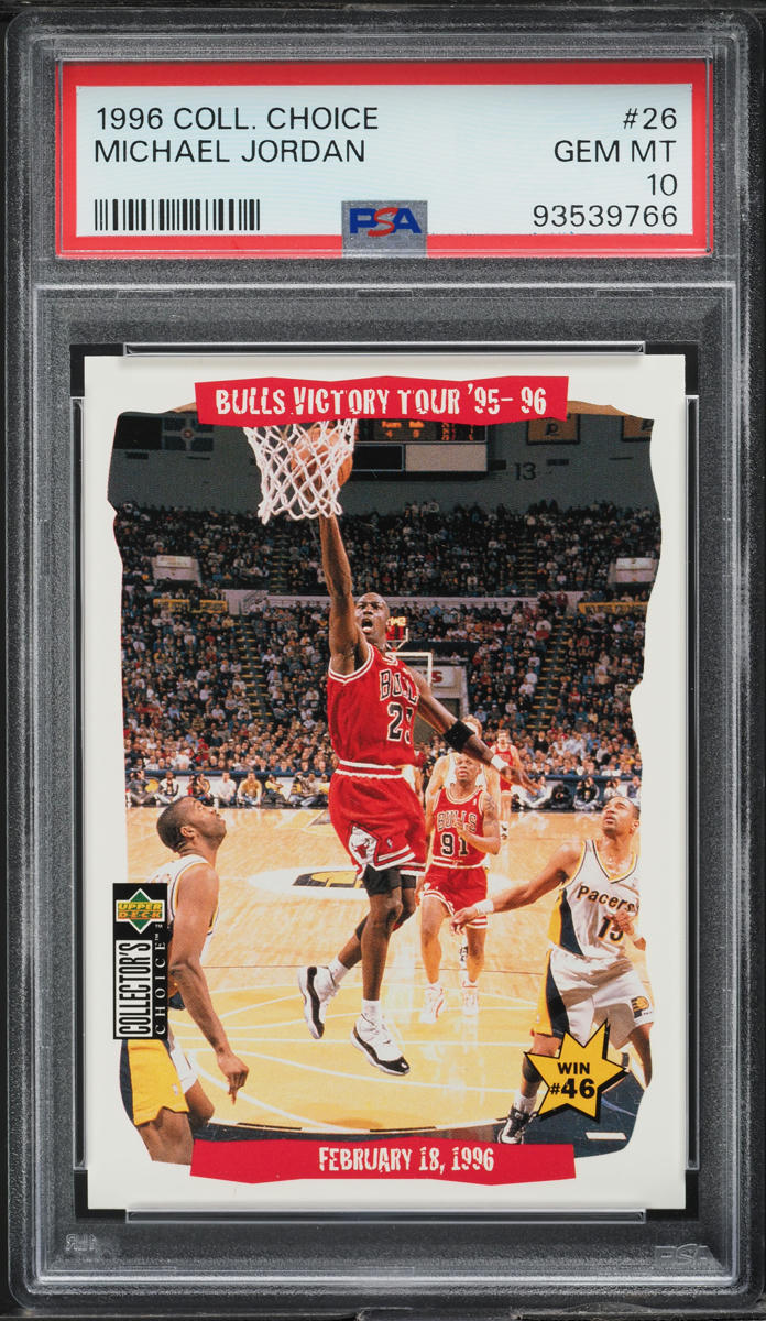 1996 Collector's Choice Michael Jordan #26 PSA 10 GEM MINT on Fanatics ...