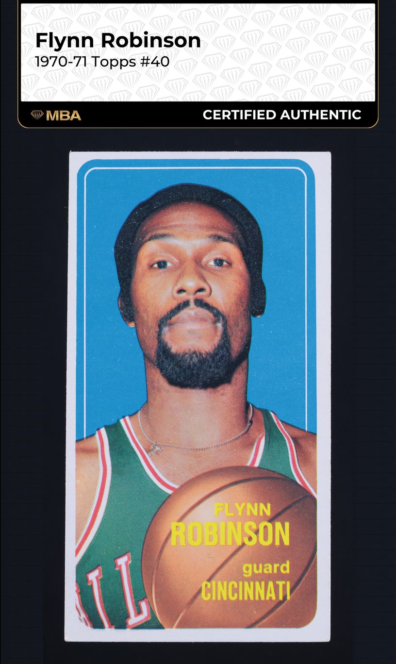 1970 Topps Basketball Flynn Robinson #40 MBA AUTH on Fanatics Collect