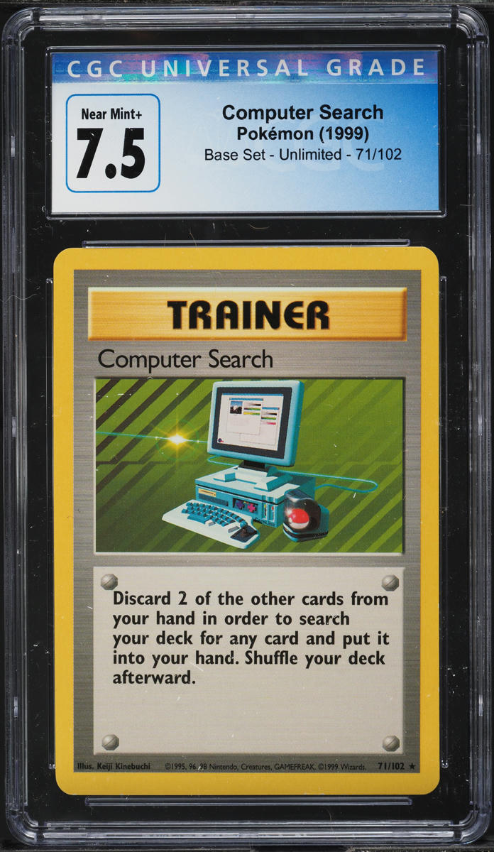 1999 Pokemon Base Set Computer Search #71 CGC 7.5 NRMT+ on Fanatics Collect