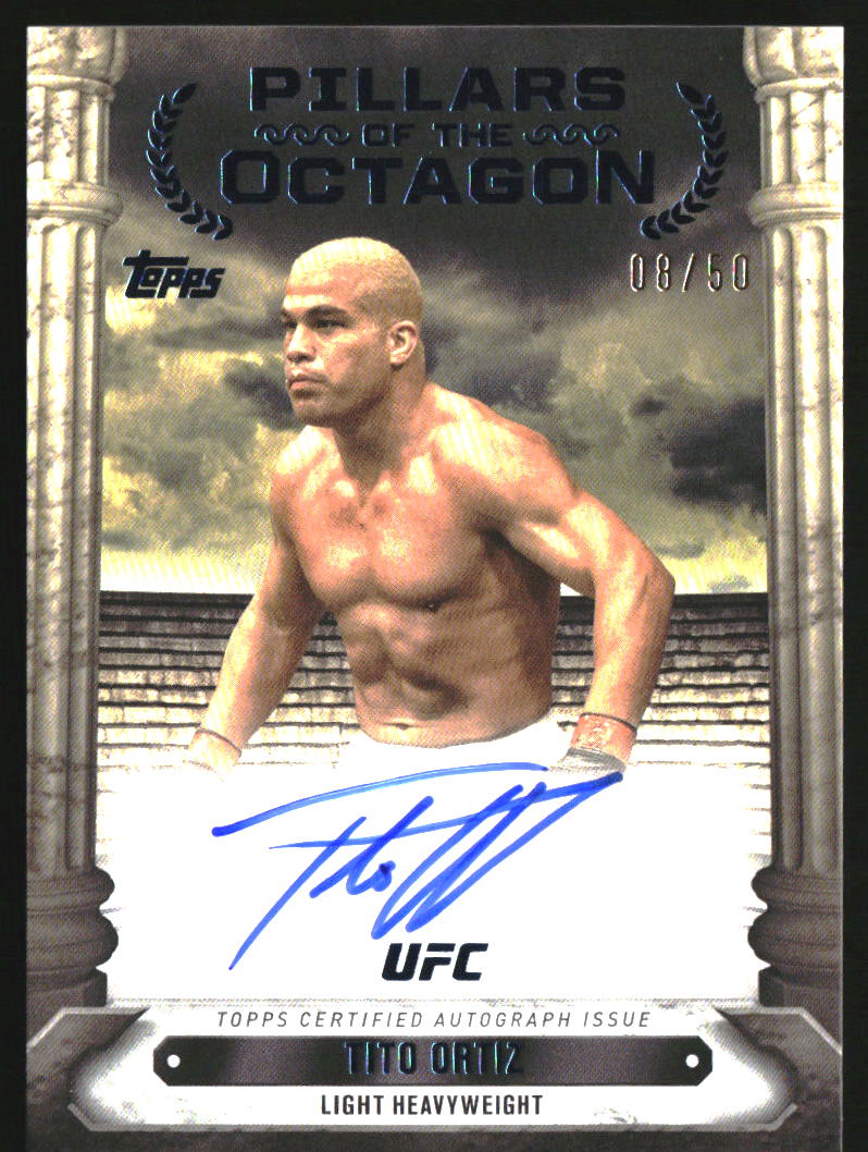 2024 Topps UFC Knockout Pillars Octagon Autographs Blue Tito Ortiz Auto ...