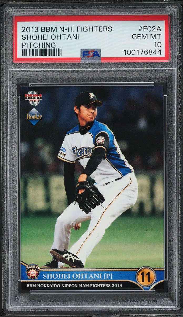 2013 BBM Hokkaido Nippon Ham Fighters Shohei Ohtani ROOKIE #F02A PSA 10 GEM MINT on Fanatics Collect