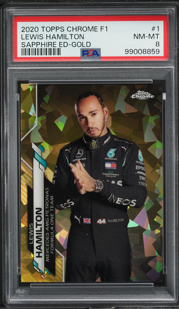2020 Topps Chrome Formula 1 F1 Sapphire Gold Lewis Hamilton /50 #1 PSA ...