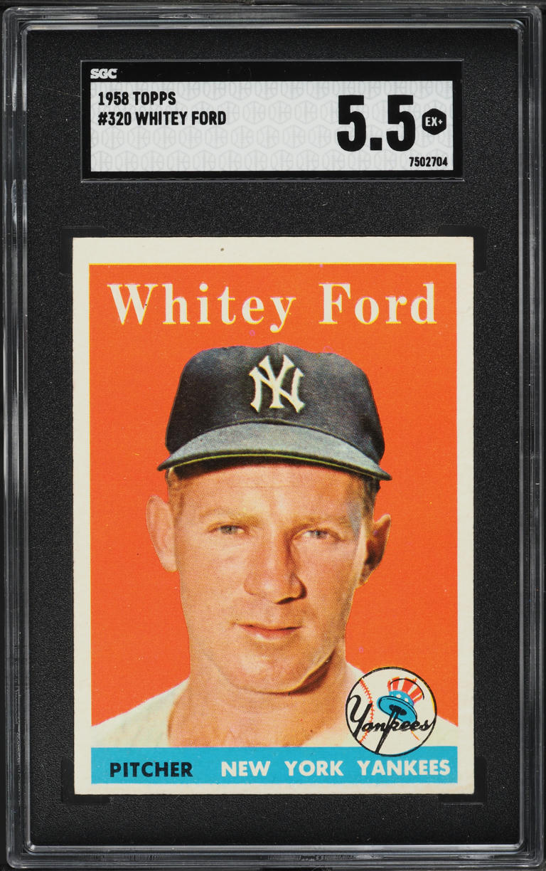 1958 Topps Whitey Ford #320 SGC 5.5 EX+ on Fanatics Collect