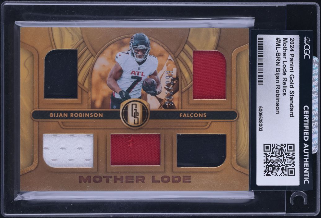 2024 Panini Gold Standard Mother Lode Bijan Robinson PATCH /299 CGC ...