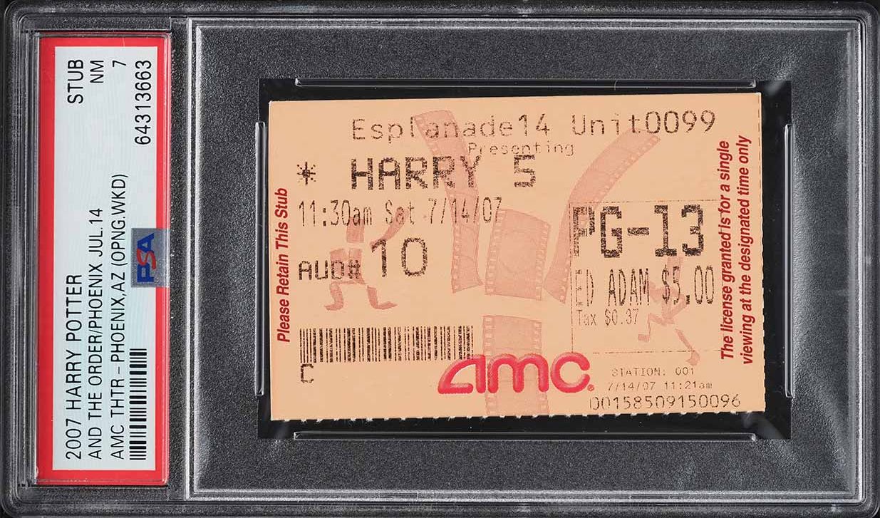 2007 Harry Potter And The Order Of The Phoenix Ticket Sub Opening ...