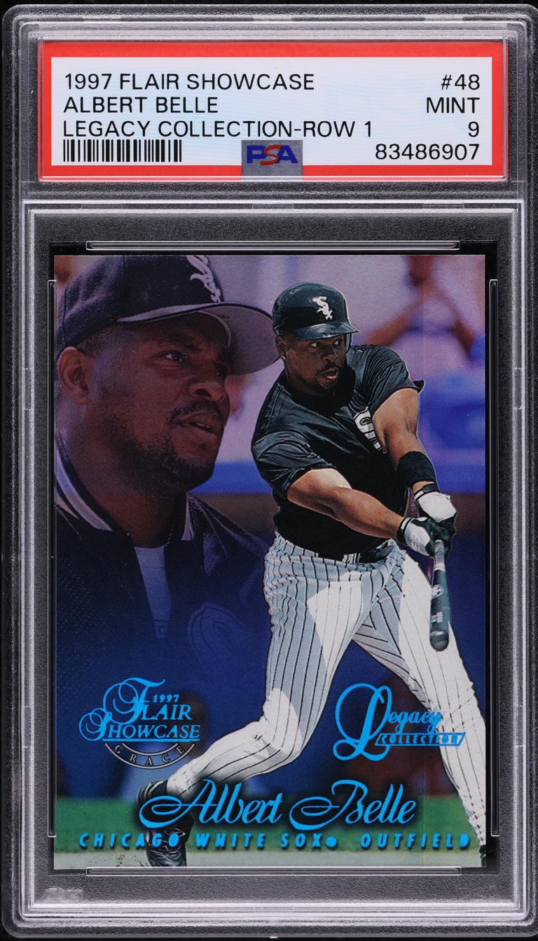 1997 Flair Showcase Legacy Collection Row 1 Albert Belle /100 #48 PSA 9 ...