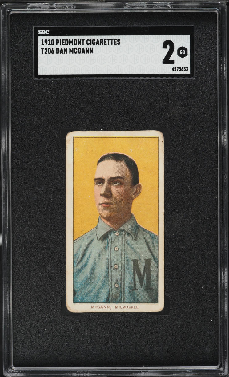1909-11 T206 Dan McGann PIEDMONT SGC 2 GD on Fanatics Collect