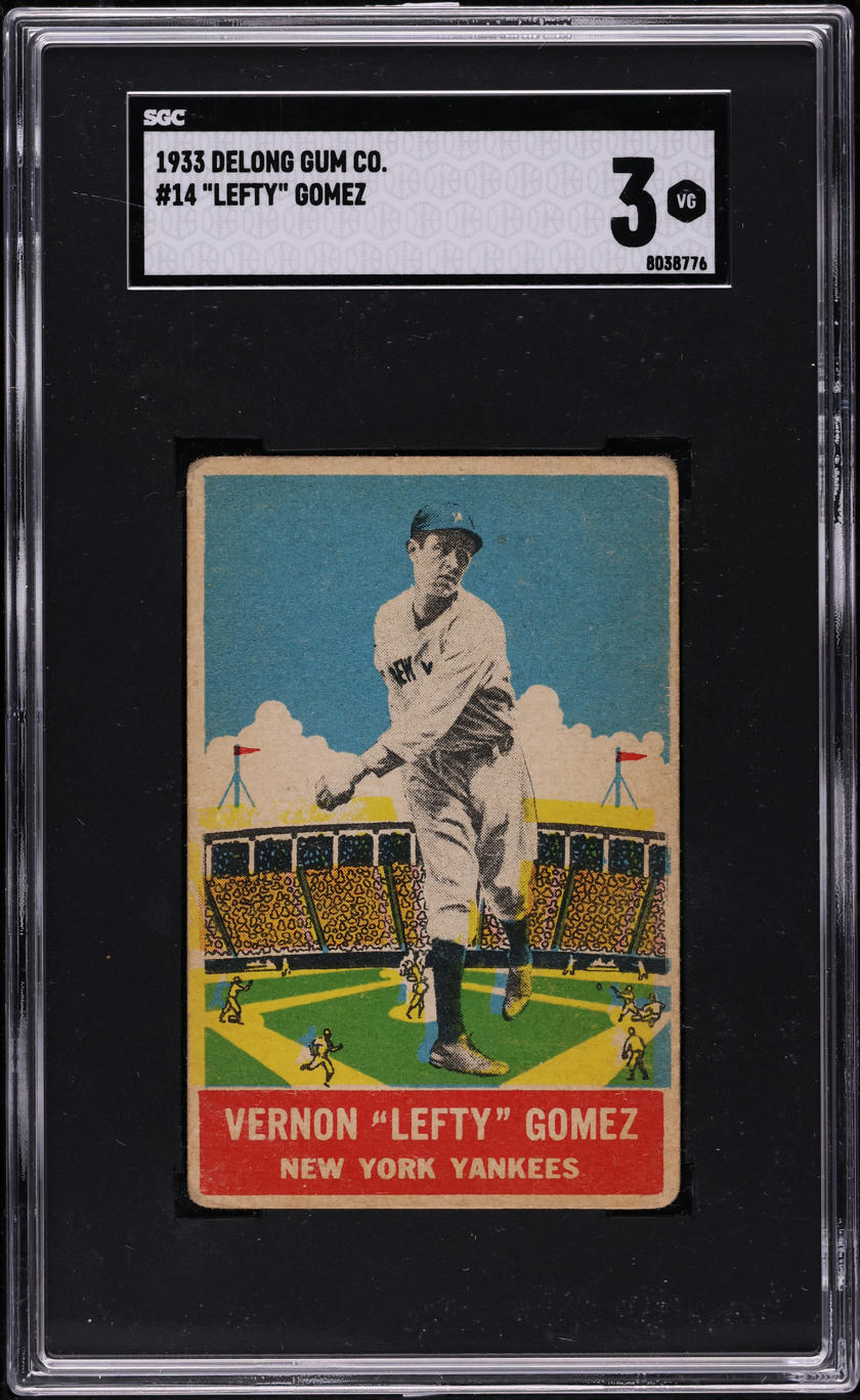 1933 DeLong Vernon Lefty Gomez #14 SGC 3 VG on Fanatics Collect