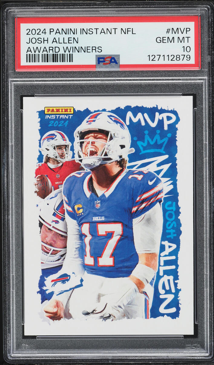 2024 Panini Instant NFL Award Winners Josh Allen /3661 #MVP PSA 10 GEM ...
