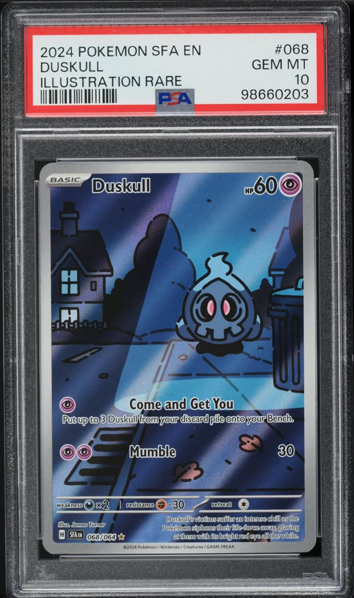 2024 Pokemon Scarlet & Violet Shrouded Fable Duskull #68 PSA 10 GEM ...