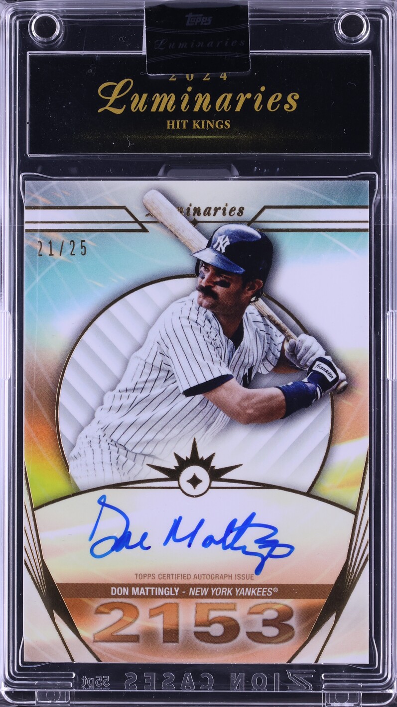 2024 Topps Luminaries Hit Kings Don Mattingly AUTO /25 #HK-DMA CGC AUTH ...