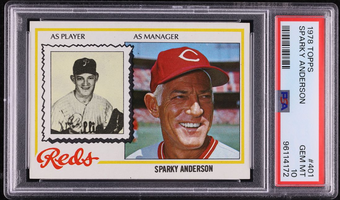 1978 Topps Sparky Anderson #401 PSA 10 GEM MINT on Fanatics Collect
