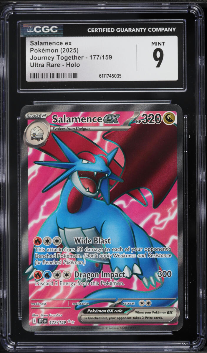 2025 Pokemon Scarlet & Violet Journey Together Full Art Salamence ex ...