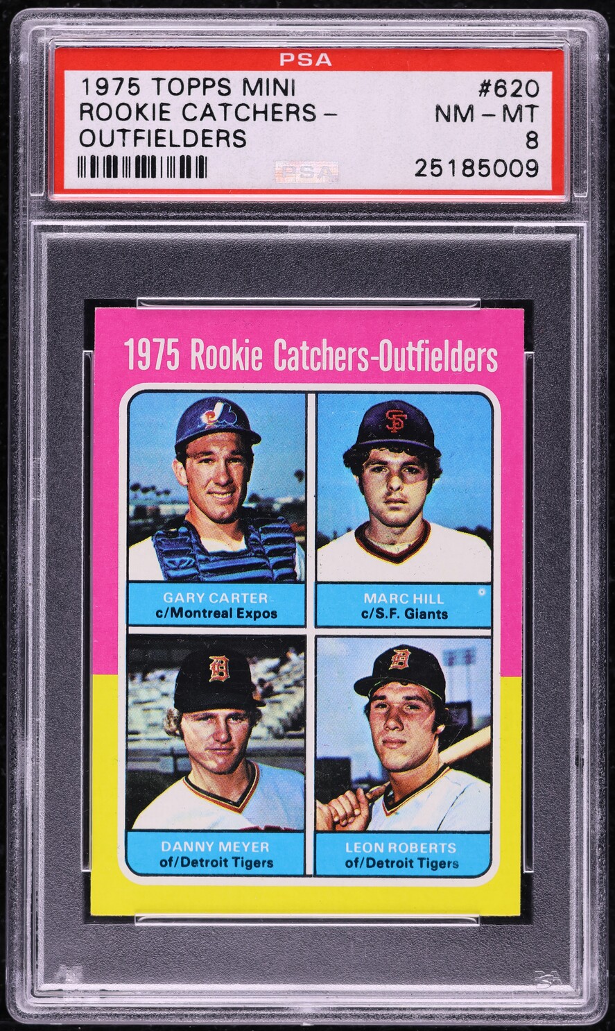 1975 Topps Mini Gary Carter ROOKIE #620 PSA 8 NM-MT on Fanatics Collect