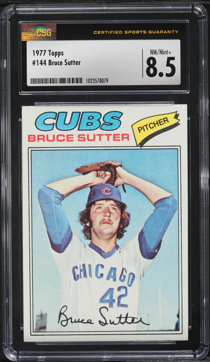 1977 Topps Bruce Sutter ROOKIE #144 CSG 8.5 NM-MT+ on Fanatics Collect