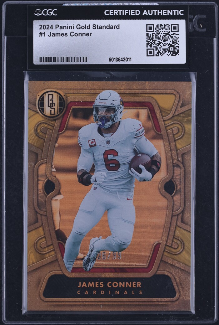 2024 Panini Gold Standard James Conner /99 #1 CGC AUTH on Fanatics Collect