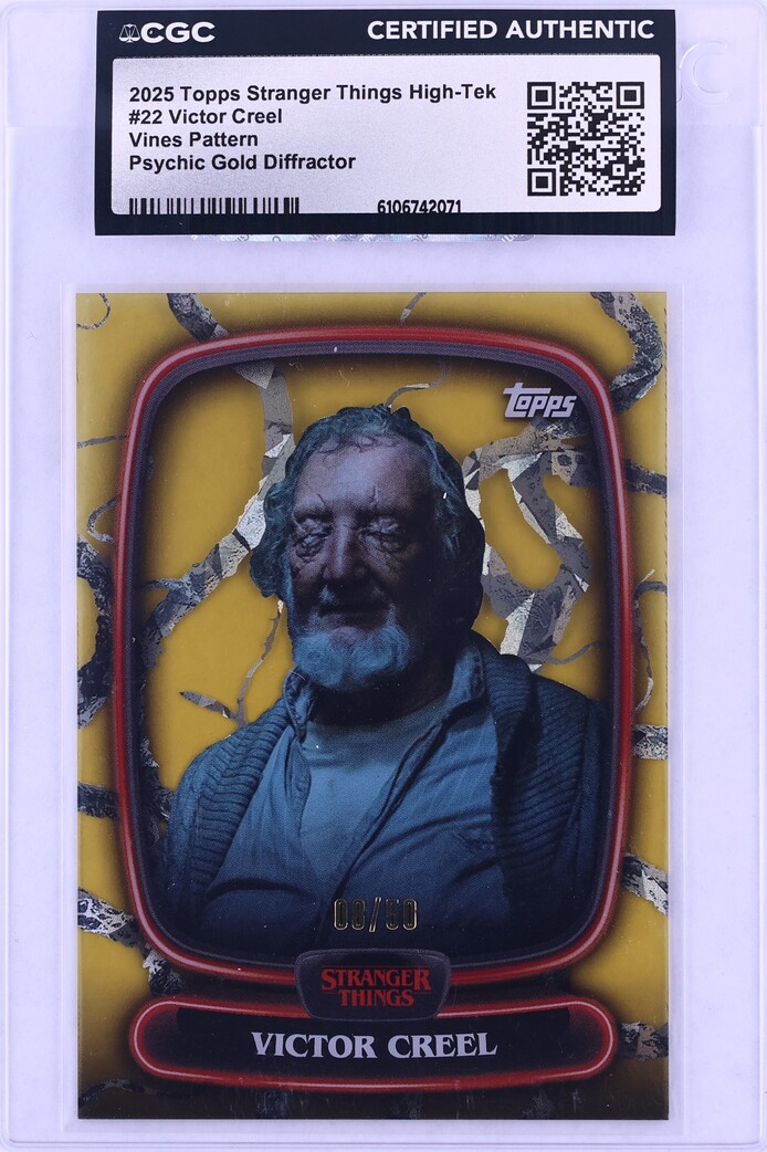 2025 Topps Stranger Things High-Tek Vines Psychic Gold Diffractor ...
