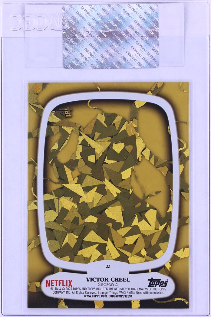 2025 Topps Stranger Things High-Tek Vines Psychic Gold Diffractor ...