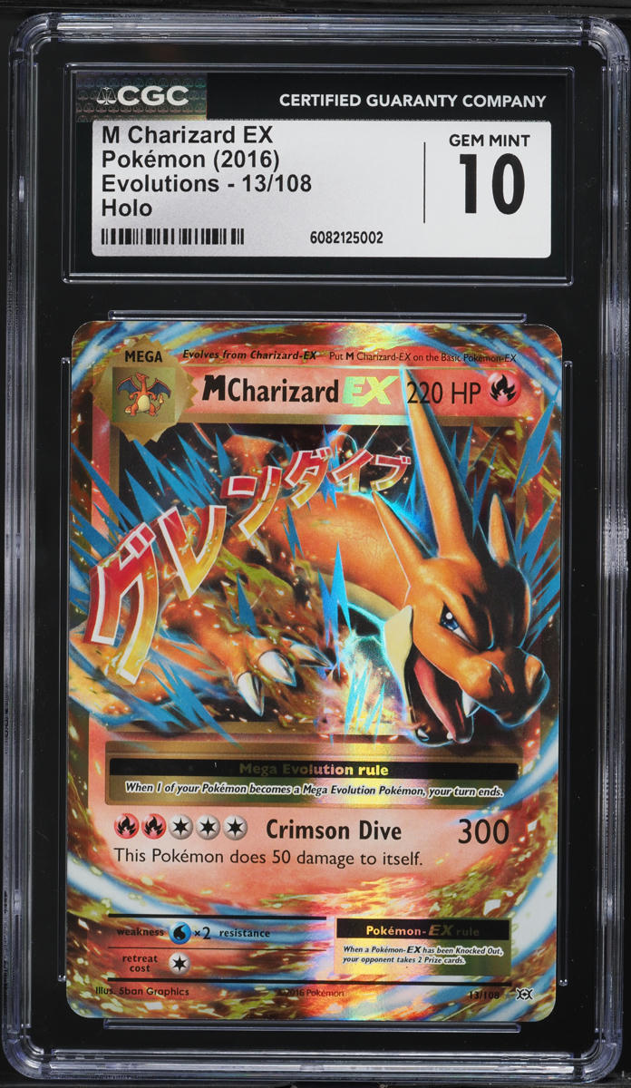 2016 Pokemon XY Evolutions Holo M Charizard EX #13 CGC 10 GEM MINT on ...